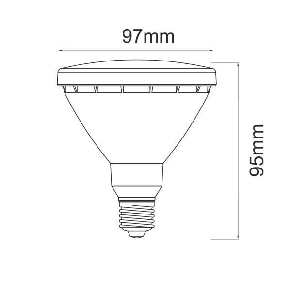 Bombilla LED E27 PAR30 10W • IluminaShop